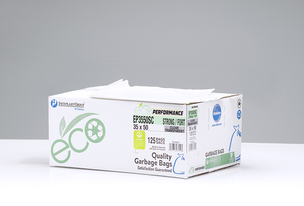 EcoPerformance Bags - Recycled - Clear - UL Ecologo Certified - W ...